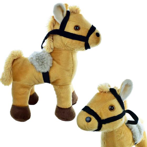 Cavalo de Pelúcia Grande 55cm Urso Bichinho Antialérgico - Caramelo ...