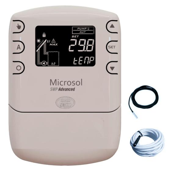 Cdt Controlador Solar Microsol Swp Full Gauge Para Piscinas - Pressostato e Termostato ...