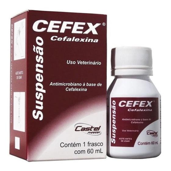 Cefex Suspensão 60 Ml Castel - Agropet Nutrimed - Medicamentos ...