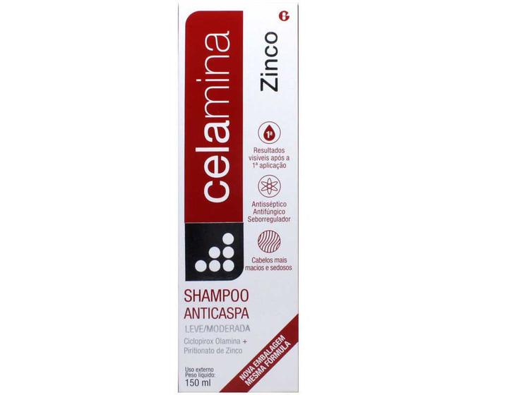 Celamina Zinco Shampoo Anticaspa 150ml - Shampoo - Magazine Luiza
