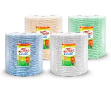 CELESTE PANOS MULTIUSO AZUL RL 26X240MTS 600 panos - Pano - Magazine Luiza