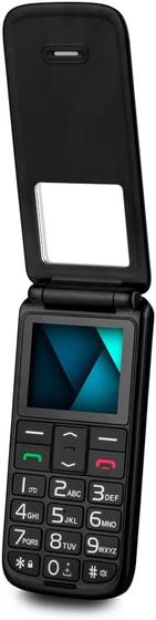 Celular Flip Vita Lite Dual Chip 32Mb P/ Idoso P9142 Preto - Multilaser - Celular Básico ...