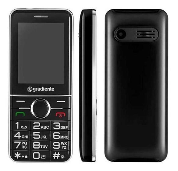 Celular Gradiente GFP205 2GB 2,4” Dual Chip Rádio FM MP3 - Celular Simples - Magazine Luiza