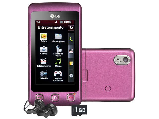 Celular LG Cookie KP570 Touch Screen Vivo MS - Câmera 3.0MP MP3 Player ...