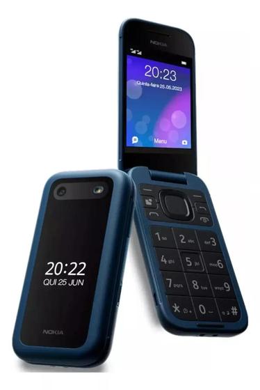 Celular Nokia Flip 2660 Sinal 4g Para Idoso Com Tecla Grande Cor Black (Desbloqueado) - Celular ...