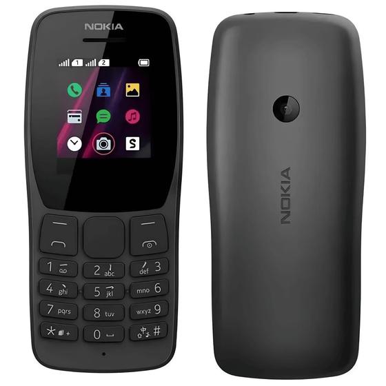 Celular Para Idoso Nokia 110 4g Teclas Grandes Dual Chip Ótimo Sinal - Celular Simples ...