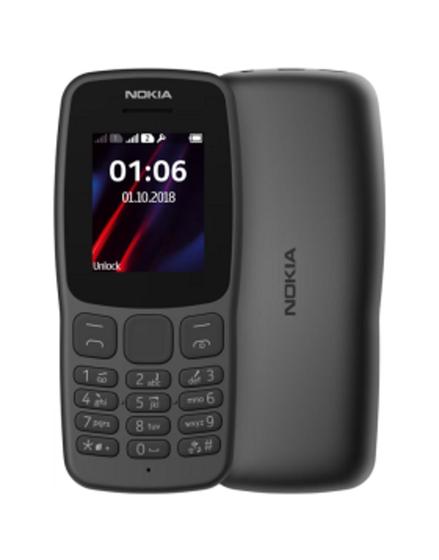 Celular Simples Nokia 105 Preto 2 Chips 2g Desbloqueado Rádio Fm Idoso ...