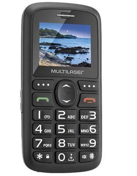 Celular Simples Para Idosos Dual Chip 3G Rádio Fm Base Carregadora Lanterna 128Mb Números ...