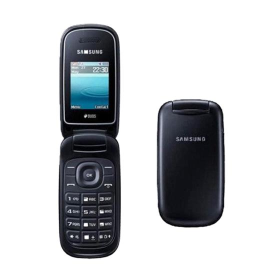 Celular simples Samsung e1272 ORIGINAL de abrir Flip e tecla -ótimo de ...