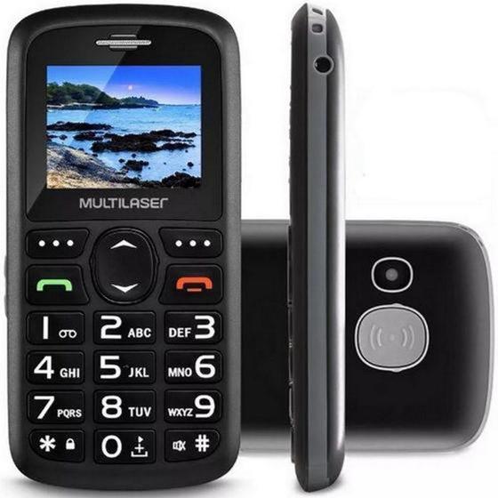 Celular Vita Grandes Simples Para Idosos Dual Chip Rádio Fm Base Carregadora Lanterna 128Mb ...