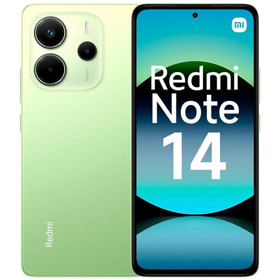 Celular Xiaomi Redmi Note 14 8GB de RAM / 256GB / Tela 6.67" / Dual Sim - Midnight Preto ...