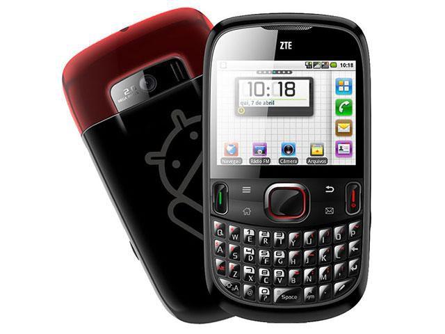 Celular ZTE E821s - Câmera 3MP Teclado Qwerty Entrada p/ Cartão ...
