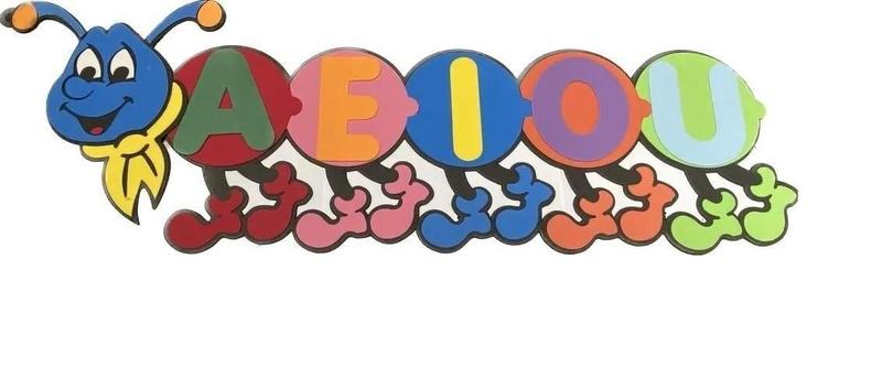 Centopeia Eva Letras Aeiou Educativa Cores Bichos Brinquedos - Rdj ...
