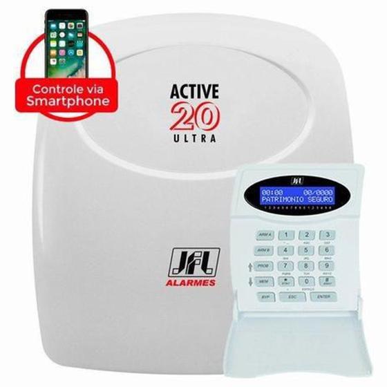 Central de Alarme JFL - Active 20 Ultra - Alarme Residencial - Magazine Luiza