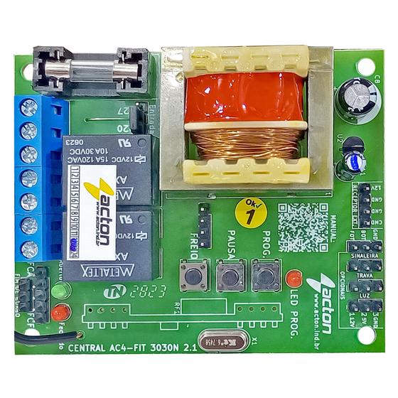 Central de Comando Acton Motor para Portão Peccinin 3030 Pc-30 - Placa ...