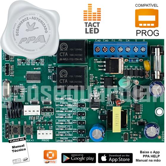 Central De Comando Placa Ppa Portão Eletrônico Agility Pop Connect ...