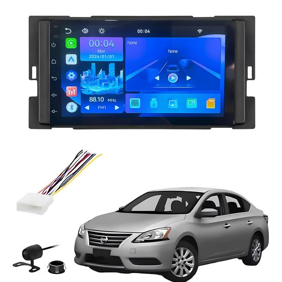 Central Mp5 Android Auto Carplay Sem Fio + Moldura e Chicote Plug And Play Com Camera De Ré ...