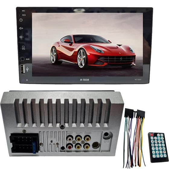 Central Multimídia 2 Din 7 Polegadas MP5 HT-3001 H-Tech Bluetooth ...