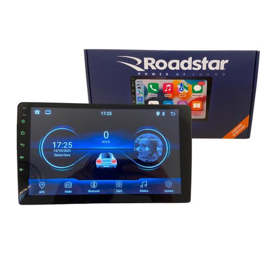 Central Multimídia 2 din MP5 9 Polegadas Android GPS Bluetooth Carplay Android Auto Sem fio ...