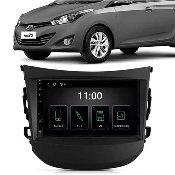 Central Multimidia 2din Mp5 Hyundai Hb20 7p Carplay + Camera de Ré - Adak - Central Multimídia ...