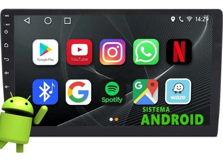 Central Multimídia 9 Polegadas Android Bt Radio Wi-Fi GPS - TayTech T100 - Central Multimídia ...