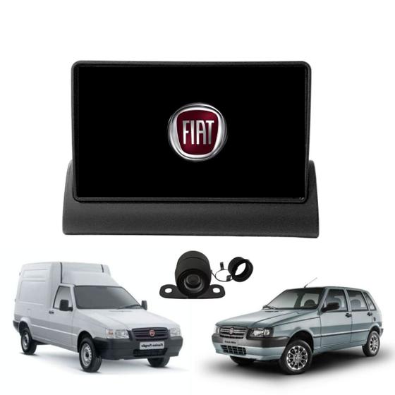 Central multimidia 9 polegadas carplay bluetooth tela touch fiat uno mille e fiorino 1994 ate ...