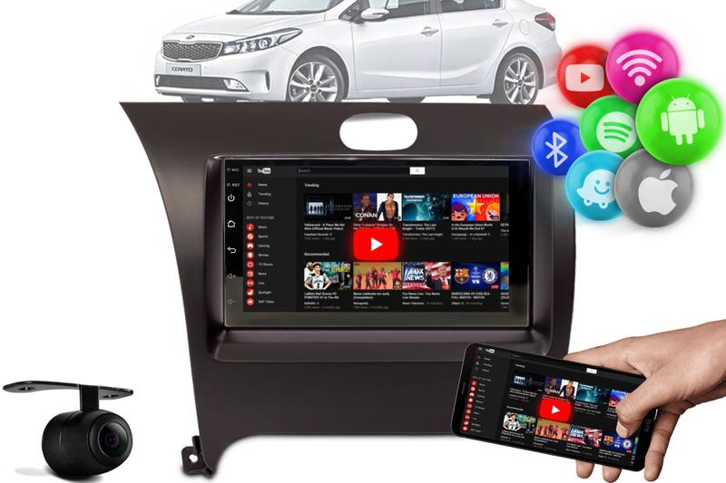 Central Multimidia Android 12 Gps Wi-fi + Camera + Moldura Kia Cerato 2013/2018 - Adak 1GB ...