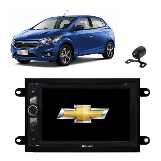 Central Multimidia Dvd Onix + Moldura + Camera + Tv - e-Tech - Central Multimídia Automotiva ...