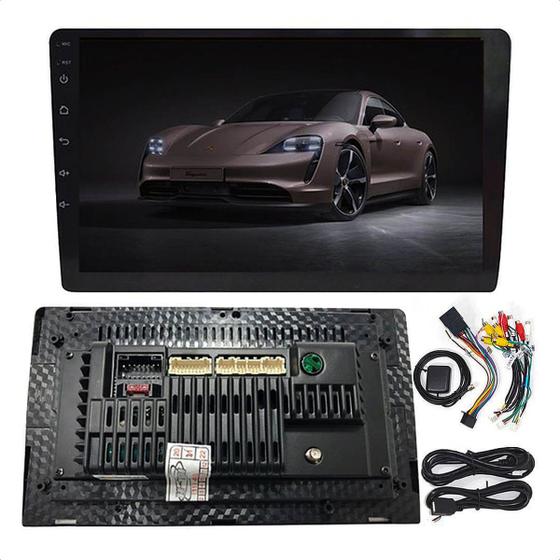 Central Multimídia Encaixe 1 Din 2 Din Android 11 HT-9722 MP5 9 Pol WiFi GPS BT USB Espelhamento ...