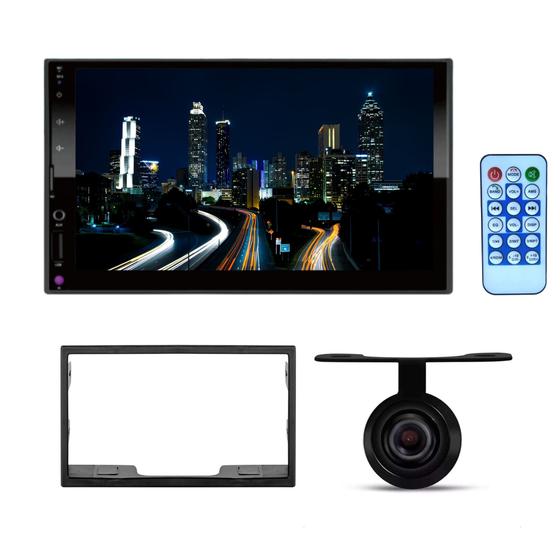 Central Multimídia Espelhamento Mp5 2 Din 7" Polo Fox Golf Antigo Usb Sd Card Aux Bluetooth HT ...