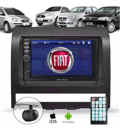 Central Multimidia Fiat Palio Siena Strada Idea 2006 2007 2008 2009 ...