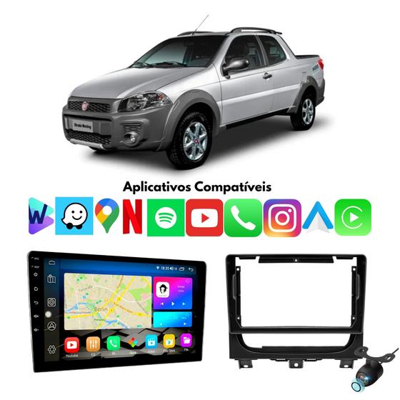 Central Multimidia Fiat Strada 2013 2014 2015 2016 2017 2018 2019 9 polegadas chip 4g - Kratu ...