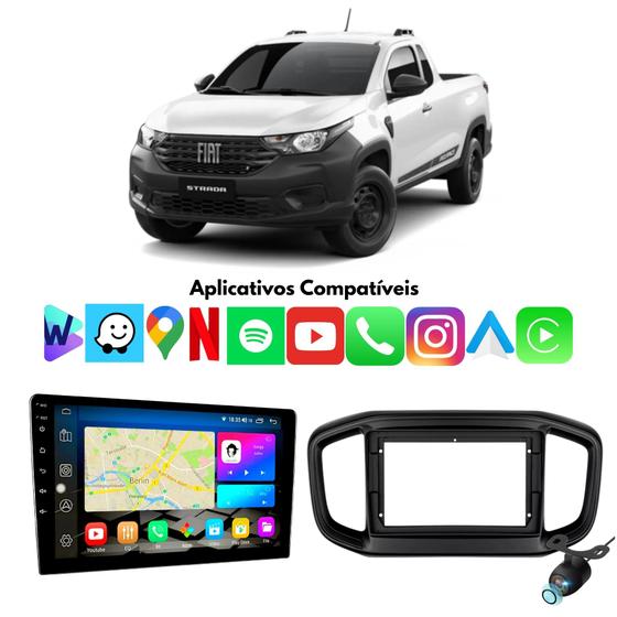 Central Multimidia Fiat Strada 2020 2021 2022 2023 2024 9 polegadas chip 4g - Kratu - Central ...