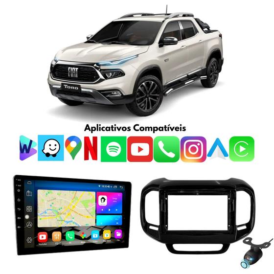 Central Multimidia Fiat Toro 2016 2017 2018 2019 2020 2021 2022 9 polegadas chip 4g - Kratu ...