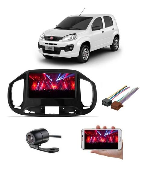 Central Multimidia Fiat Uno Way Sporting Vivace 2015 a 2021 Mp5 Espelhamento Moldura Câmera ...
