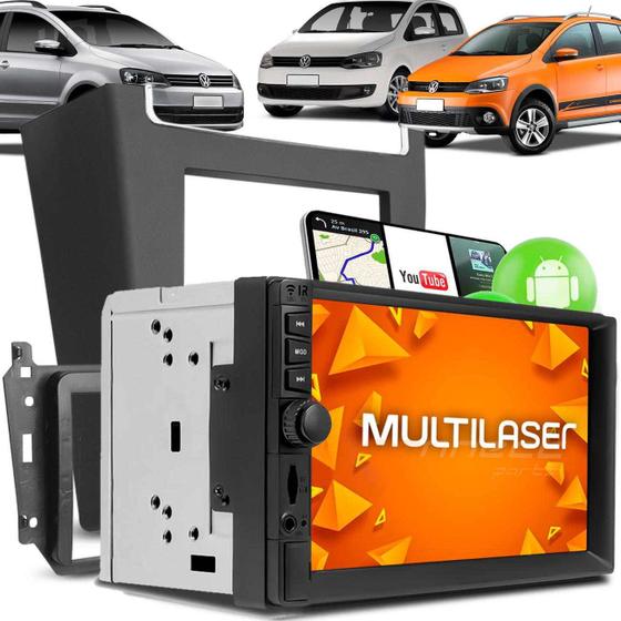 Central Multimídia Fox Crossfox Spacefox Multilaser Evolve GP345 Preta BT TV Espelha Smartphone ...