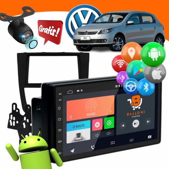 Central Multimidia Gol G5 2009 2010 2011 2012 Android Gps Bt Wifi Camera - BALLONI CENTER ...
