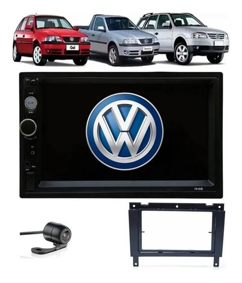 Central Multimidia Gol Parati Saveiro G3 2000 2001 2002 2003 2004 2005 Mp5 Moldura Câmera De Ré ...