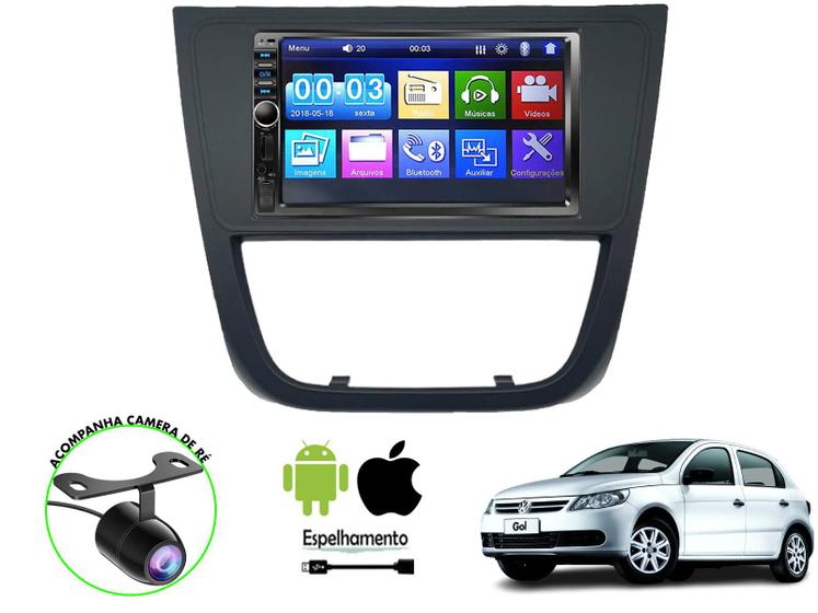 Central Multimidia Gol Saveiro Voyage G5 Mp5 Usb Bluetooth Espelhamento 2Din 7 Pol - Poliparts ...
