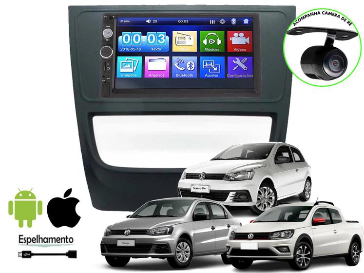 Central Multimidia Gol Saveiro Voyage G6 Mp5 Bluetooth Radio 2 Din Espelhamento - Poliparts ...