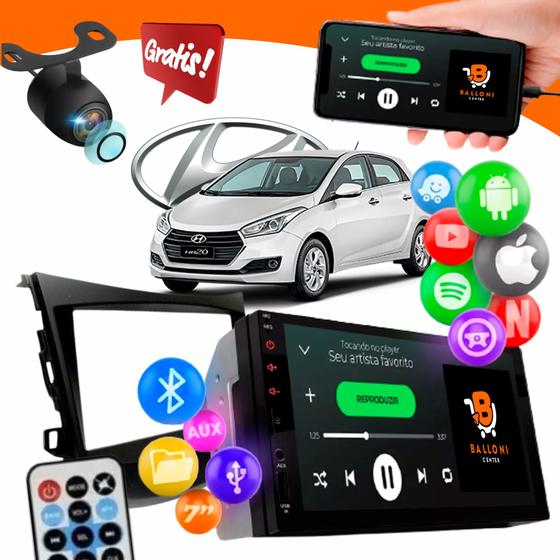 Central Multimidia Hb20 2012 2013 2014 2015 2016 2017 2018 2019 2020 Full Touch Screen Bt Usb ...