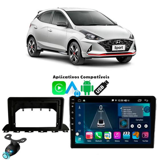 Central Multimidia HB20 2020 2021 2022 Android Auto Carplay 9 polegadas Hyundai - Kratu ...