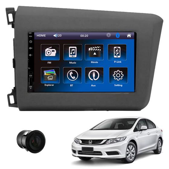 Central Multimidia Honda Civic 2012 2013 2014 2015 2016 - Force One - Central Multimídia para ...