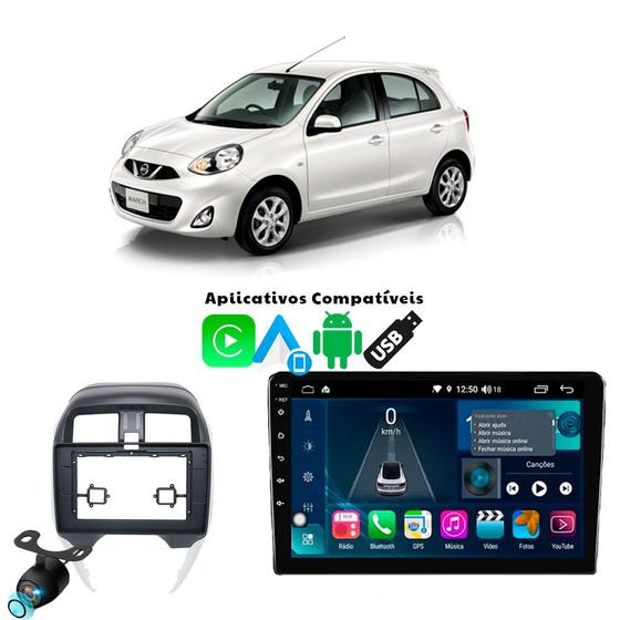 Central Multimidia March 2015 2016 2017 2018 2019 Android Auto Carplay 9 polegadas Nissan ...