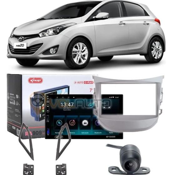 Central Multimídia Moldura Painel Android 11 Auto Carplay Gps Hb20 2015 2016 2017 - Knup ...