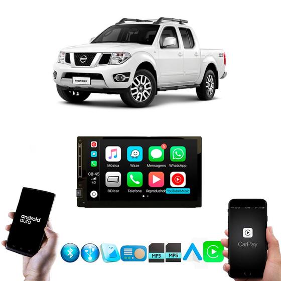 Central Multimídia MP5 Frontier 2015 2016 2017 Nissan Android Auto Carplay - H-Tech - Central ...