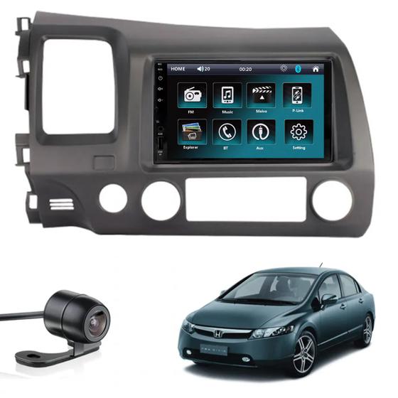 Central Multimídia Mp5 Honda Civic 2007 2008 2009 2010 2011 2 Din ...