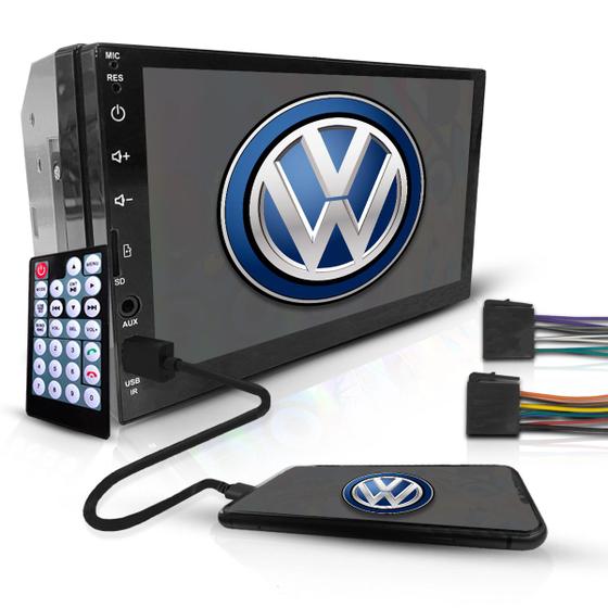 Central Multimidia Mp5 Touch 2 Din Espelha Bt Volkswagen - Tay Tech - Central Multimídia ...