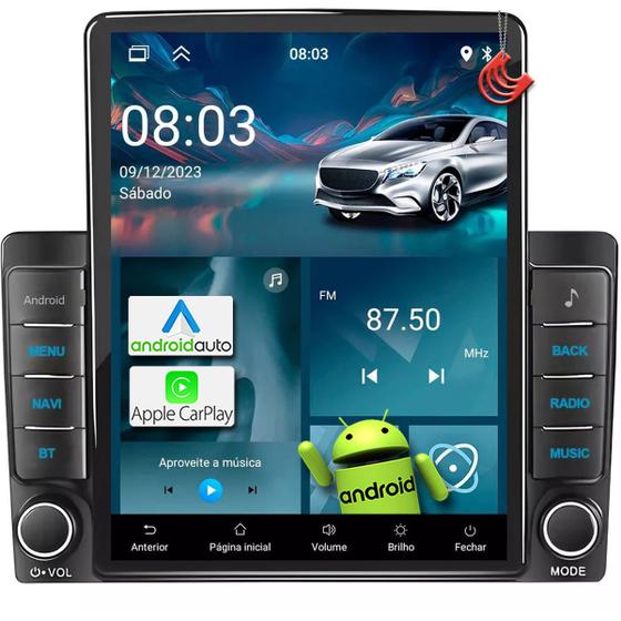 Central Multimidia Mp5 Universal Tesla Vertical Flutuante Android 9,7 ...