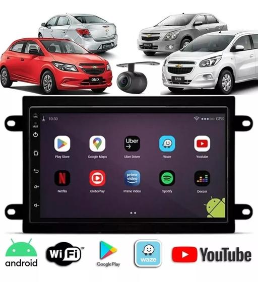 Central Multimidia Onix 2013 2014 2015 2016 2017 2018 2019 Android Gps Wifi Moldura Câmera ...